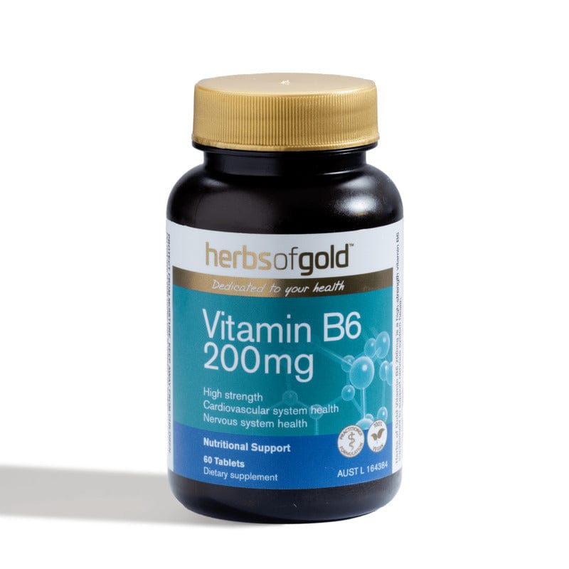 Herbs Of Gold Vitamin B6 200mg Tablets 60s – Life Pharmacy