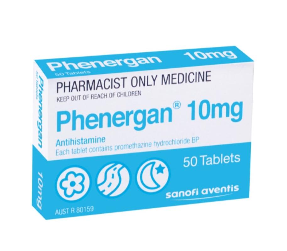 Phenergan FC Tabs 10mg 50s – Life Pharmacy