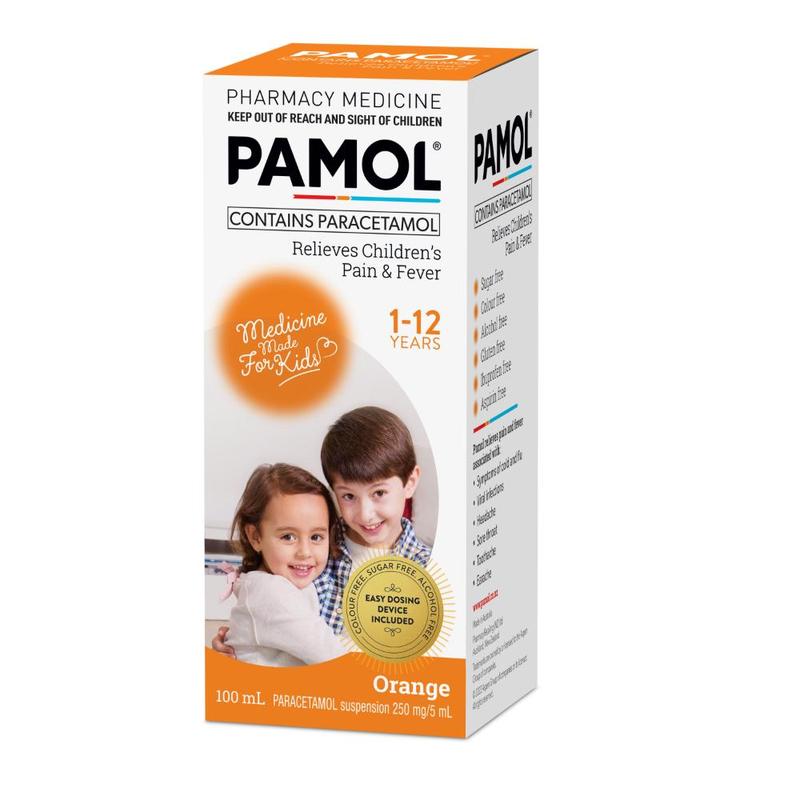 Pamol All Ages Colour Free Orange 100ml – Life Pharmacy