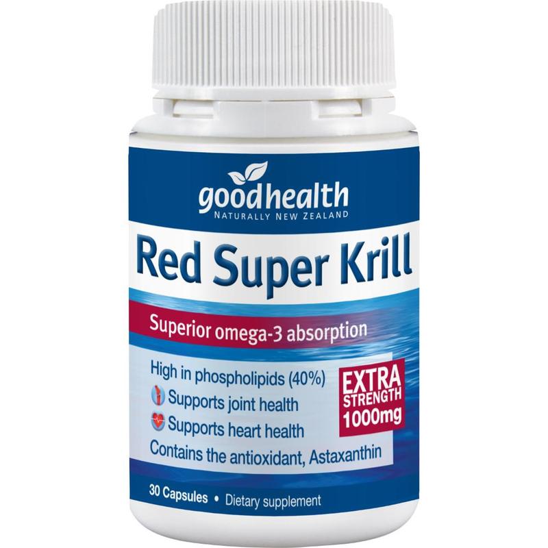 Good Health Super Krill 1000mg Red Capsuels 30s – Life Pharmacy