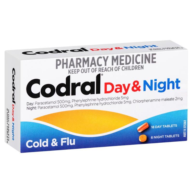 Codral Day & Night Cold & Flu Tablets 24s – Life Pharmacy