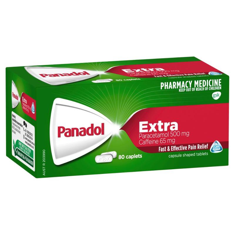 Panadol Extra Caplet Green/Red 80s – Life Pharmacy