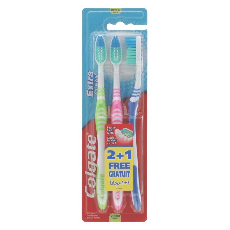 Colgate Toothbrush Extra Clean Medium 3pk – Life Pharmacy