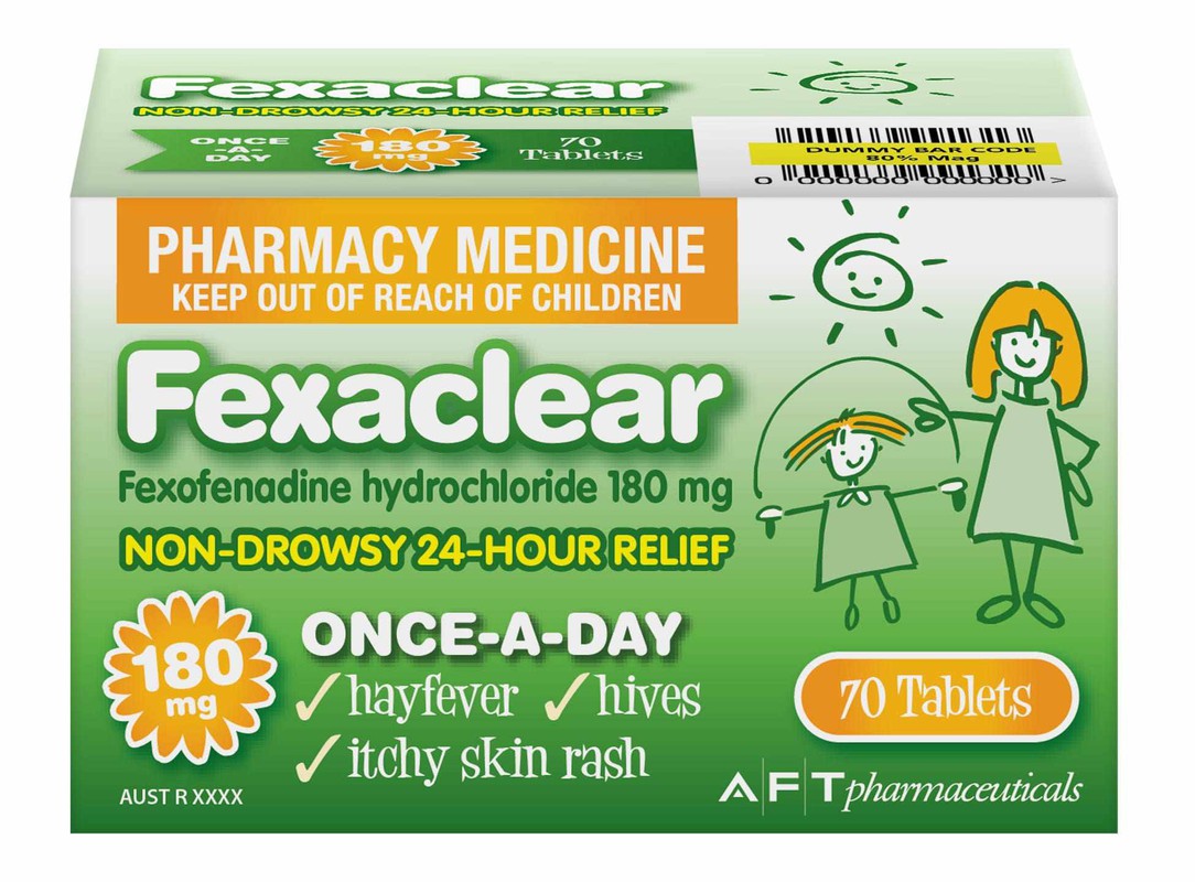 Fexaclear Tablets 180mg 70s – Life Pharmacy