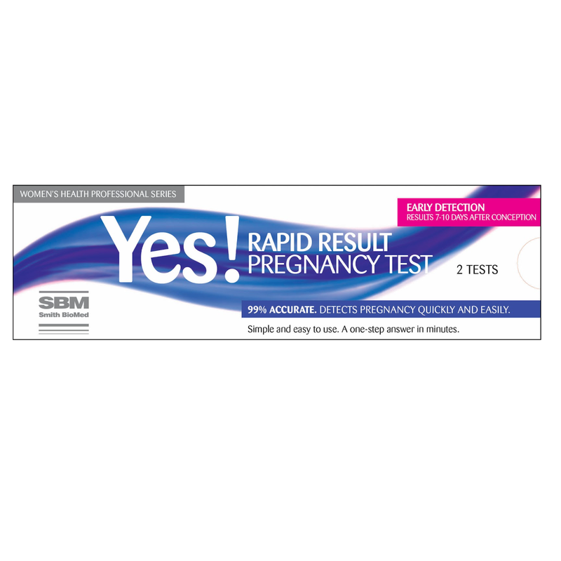 SBM Yes Pregnancy Test 2pk – Life Pharmacy