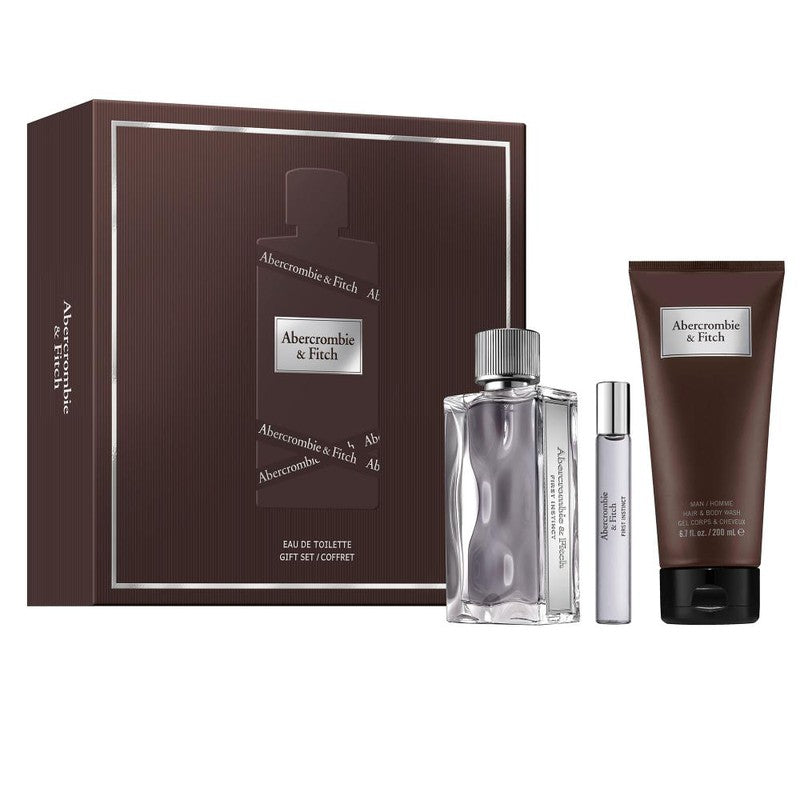 Abercrombie & Fitch First Instinct Men EDT 100ml Gift Set 3pcs – Life ...