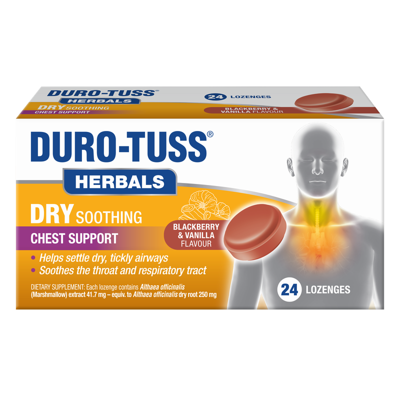 Duro-Tuss Herbals Dry Soothing Chest Suppport Lozenge 24s – Life Pharmacy