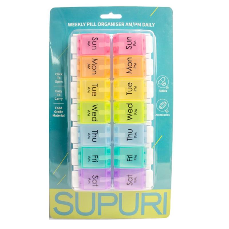 Supuri Weekly Pill Organiser AM/PM Daily – Life Pharmacy