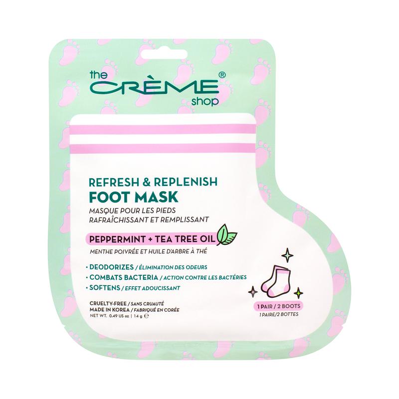 The Crème Shop Refresh Foot Mask-Peppermint 1pr – Life Pharmacy