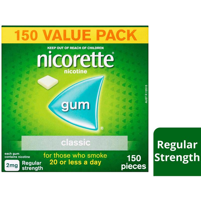 Nicorette Gum Classic 2mg 150s – Life Pharmacy