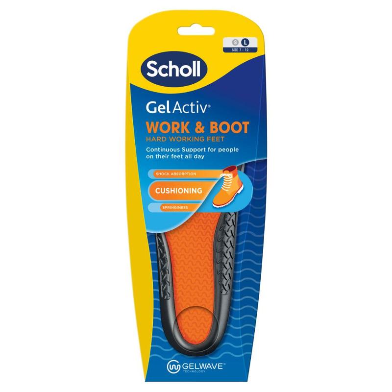 Scholl Gel Activ Insole Work & Boot Large 1pr – Life Pharmacy