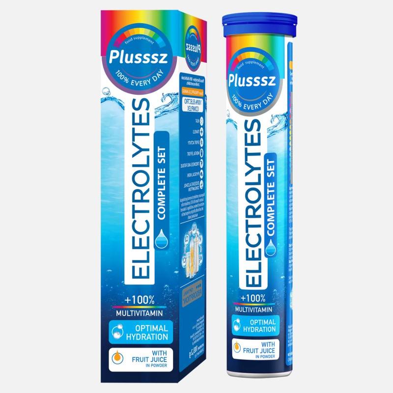 Plusssz Electrolytes + Multivitamin Complete Set Effervescent Tablets ...