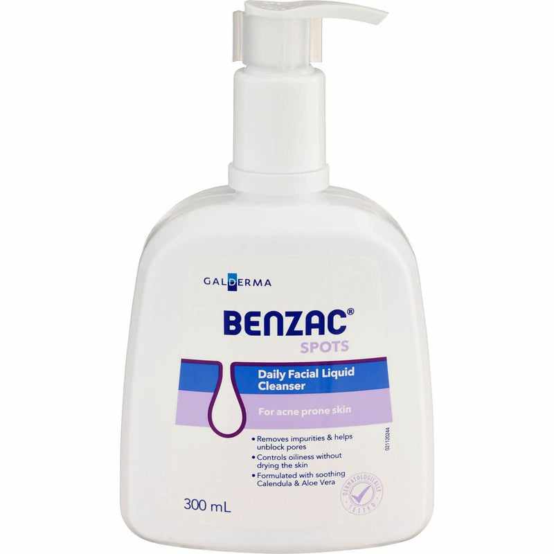 Benzac Facial Liquid Cleanser 300ml – Life Pharmacy