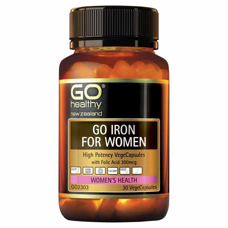 GO Healthy GO Iron for Women VegeCapsules 30s – Life Pharmacy