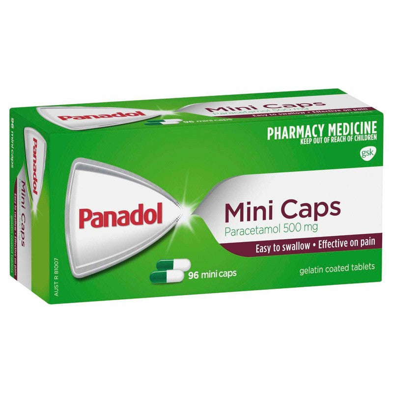 Panadol Mini Capsule 500mg 96s – Life Pharmacy