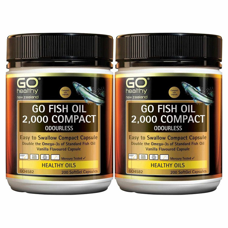 GO Healthy Fish Oil 2000mg Complexion caps 2pk 2pk – Life Pharmacy