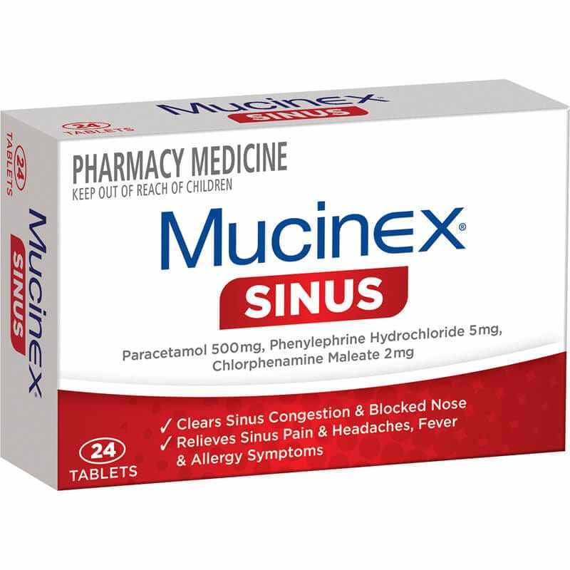 Mucinex Sinus Tablets 24s – Life Pharmacy