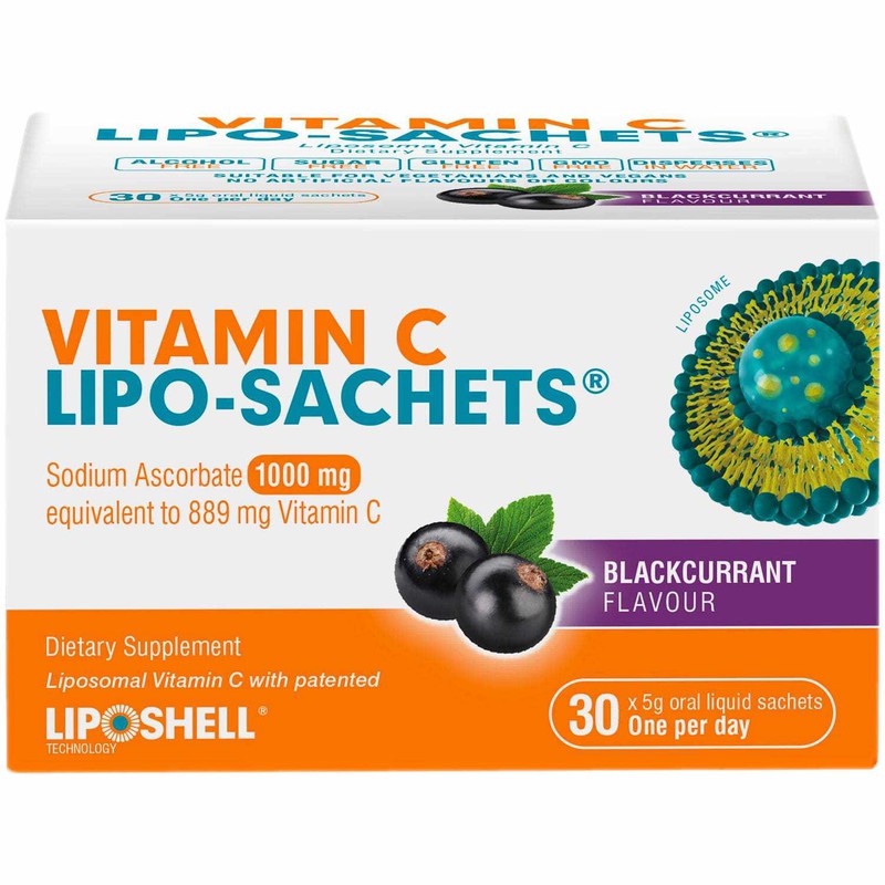 Lipo-Sachet Vitamin C Blackcurrant Sachets 30s – Life Pharmacy