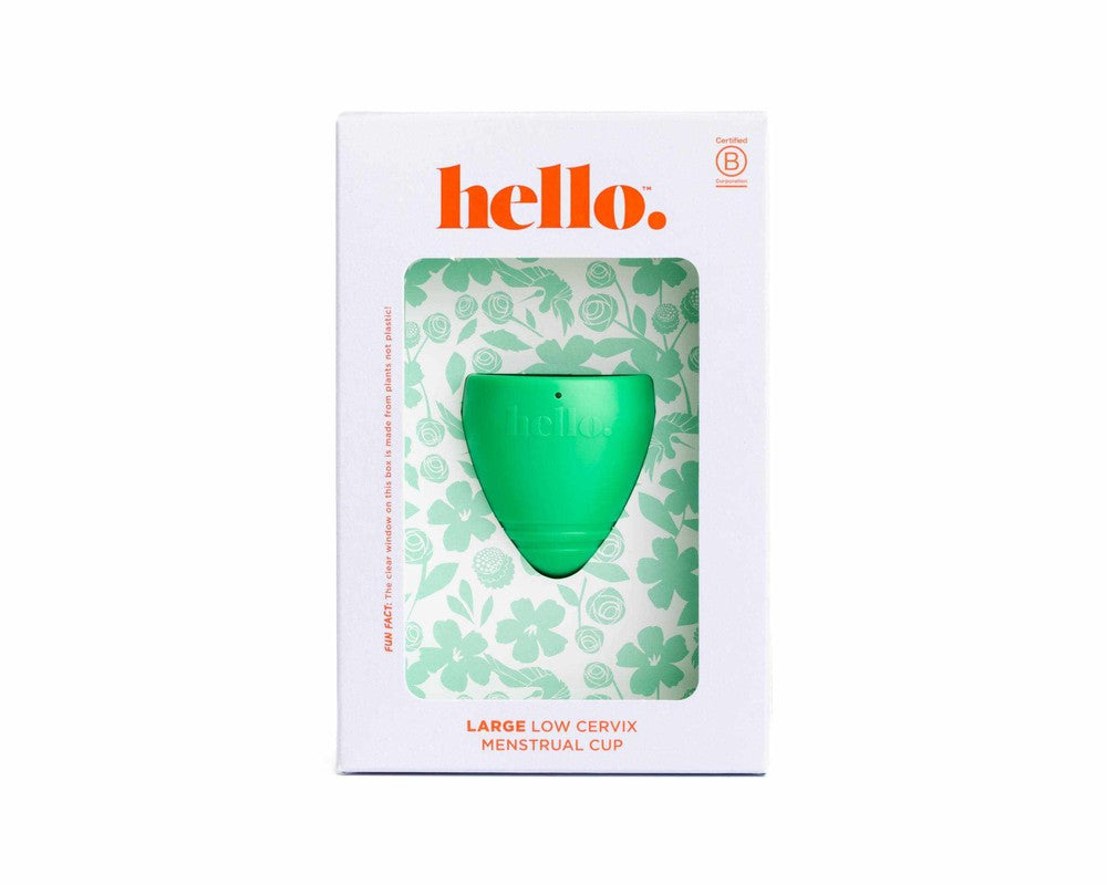 Hello Low Cervix Cup Green L – Life Pharmacy