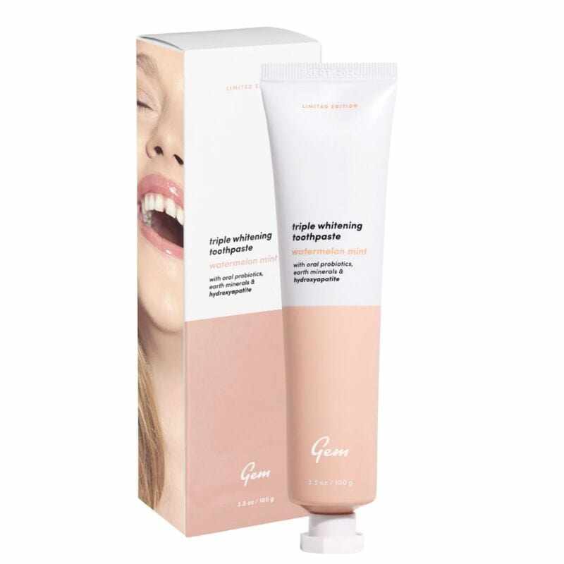 Gem Triple Whitening Toothpaste Watermelon Mint 100g – Life Pharmacy