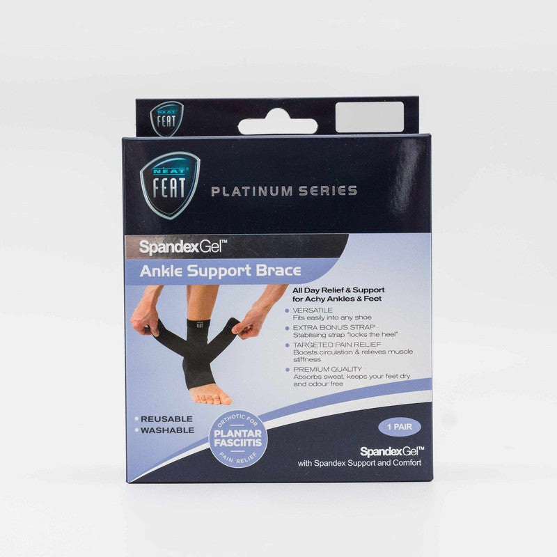 Neat Feat Spandex Gel Ankle Support Brace Medium – Life Pharmacy