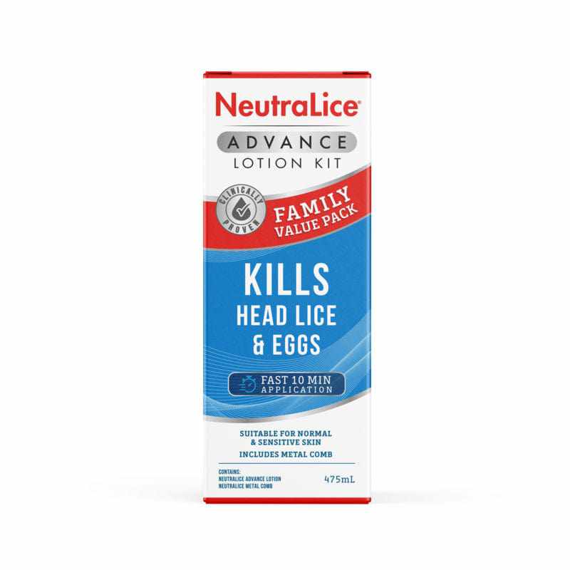 Neutralice Advance Nit and Lice Kit Family Value Pack 475ml – Life Pharmacy