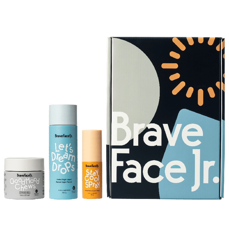 BraveFace Jr Bundle Set - Spray Drops Chews 3pcs – Life Pharmacy