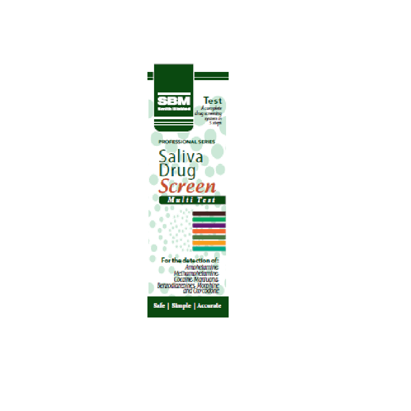 SBM Saliva Multi Drug Screen Rapid test 1pk – Life Pharmacy